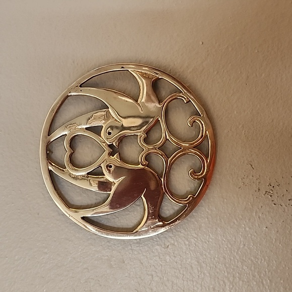 Wall Decor | Vintage Brass Trivet Beautiful Scroll Design Features Two ...